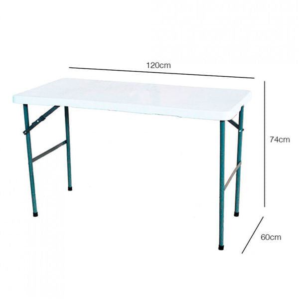 Mesa 120cm rectangular blanca Catering | Comprar online ...