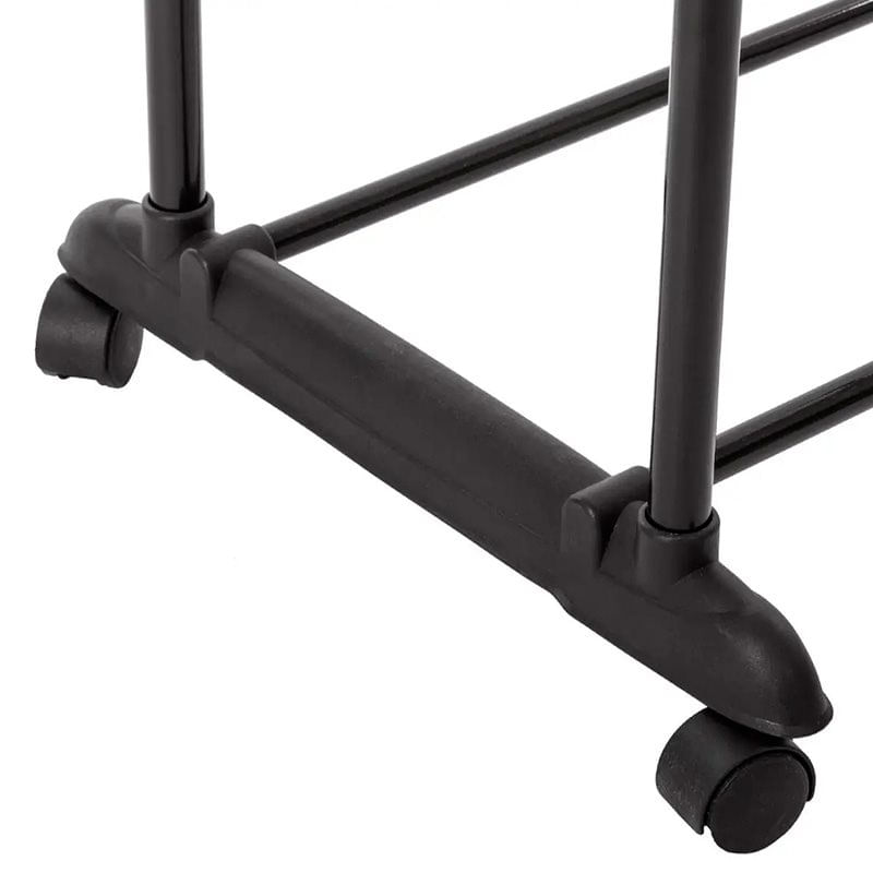 Burro perchero 2 barras extensibles con ruedas 110x80x43 cm | Comprar ...