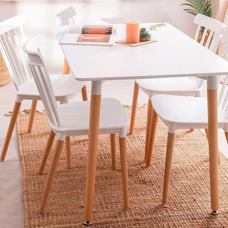 Mesa rectangular Dinamarca 70X120X75 cm - Embargosalobestia