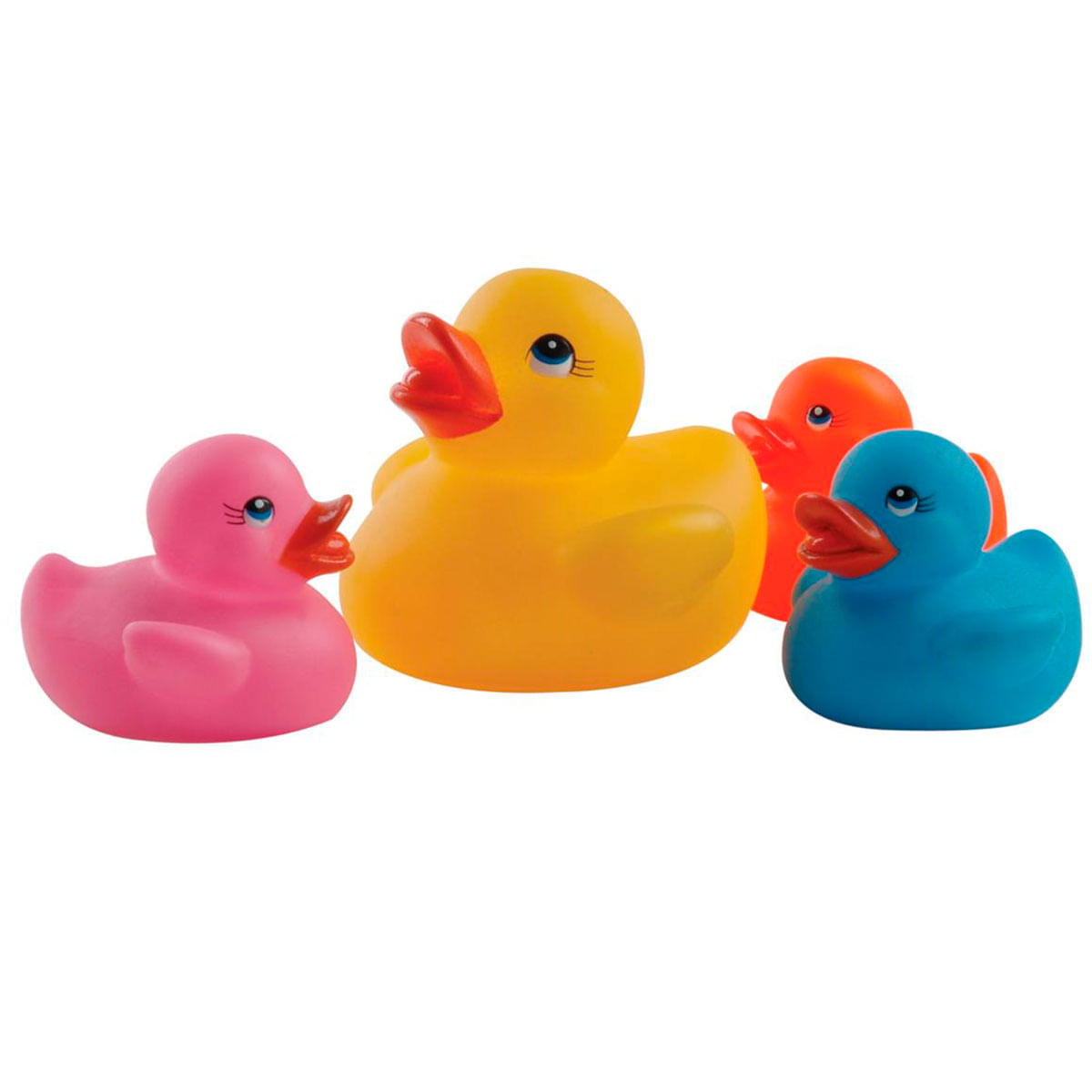 Set de 4 patitos de goma Eddy Toys multicolor - Embargosalobestia