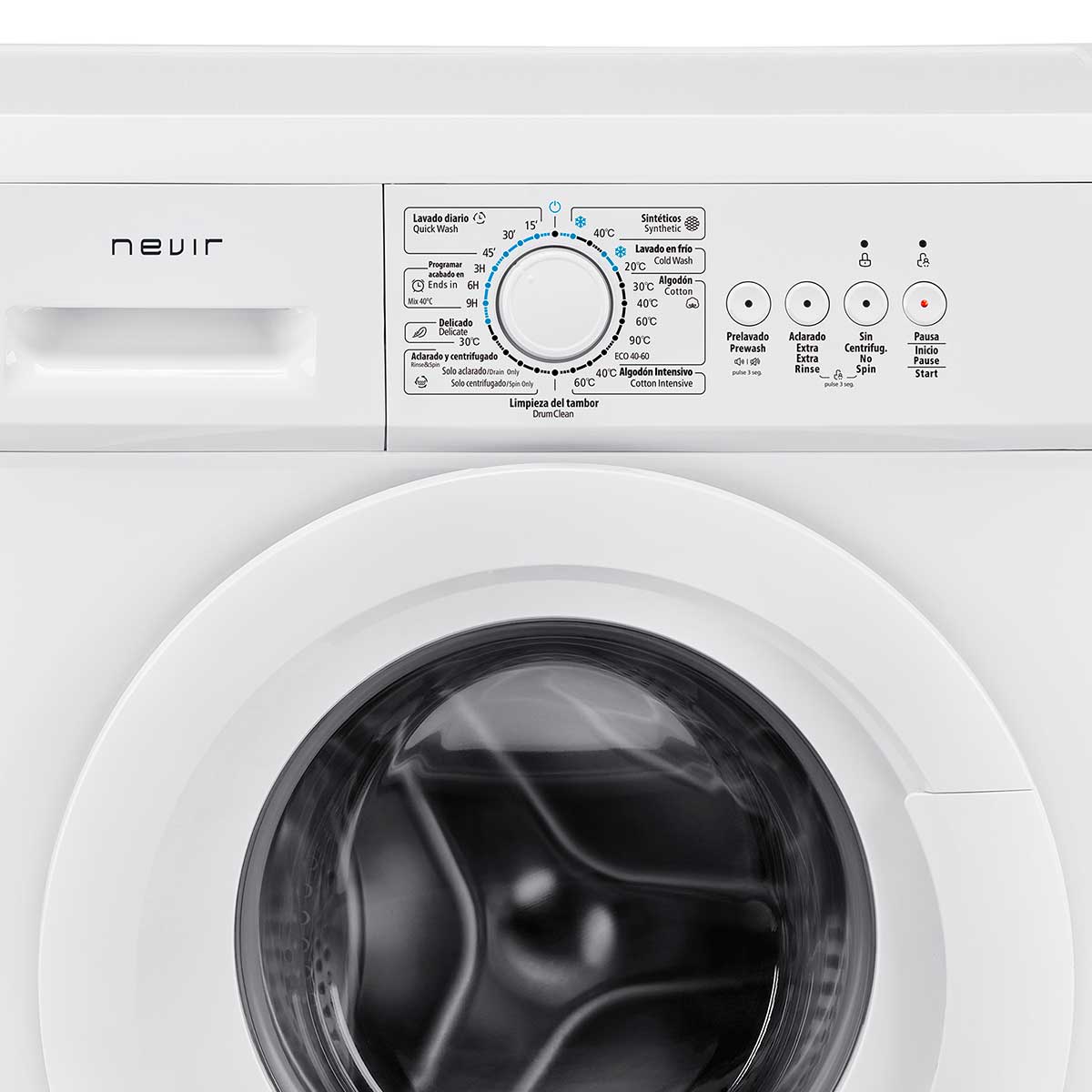 Lavadora Nevir NVR-4722 7K 1200B 7kg 1200 rpm 23 programas D blanco 85 ...