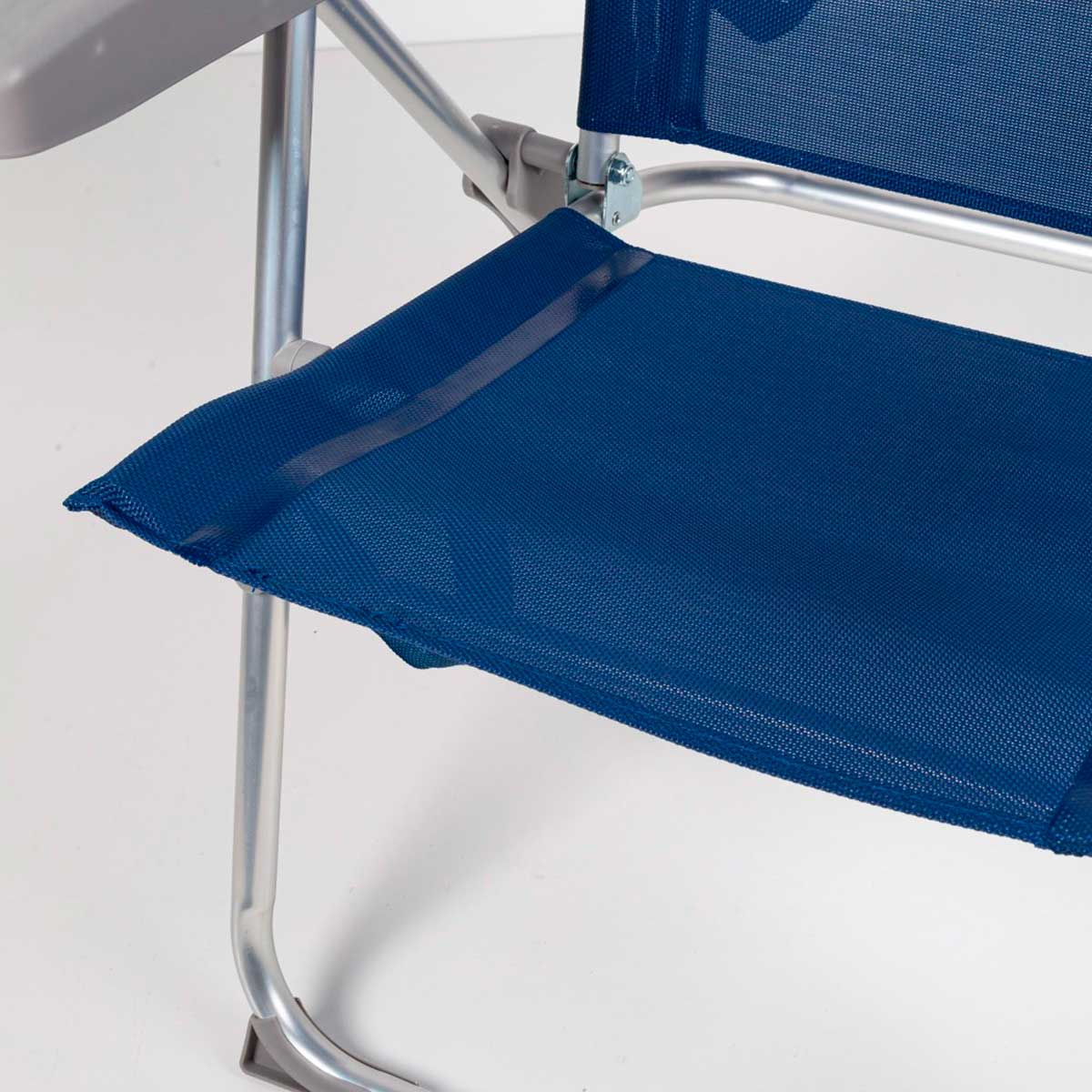 Silla de playa Aktive Beach 6 posiciones azul 107x53x66 cm ...