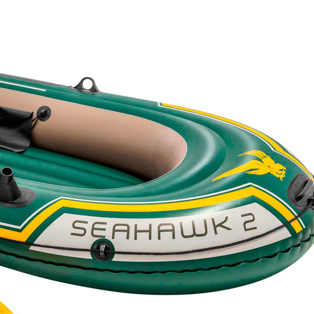 Barca hinchable Seahawk 2 capacidad 2 personas 2 remos verde 41x114x236 ...