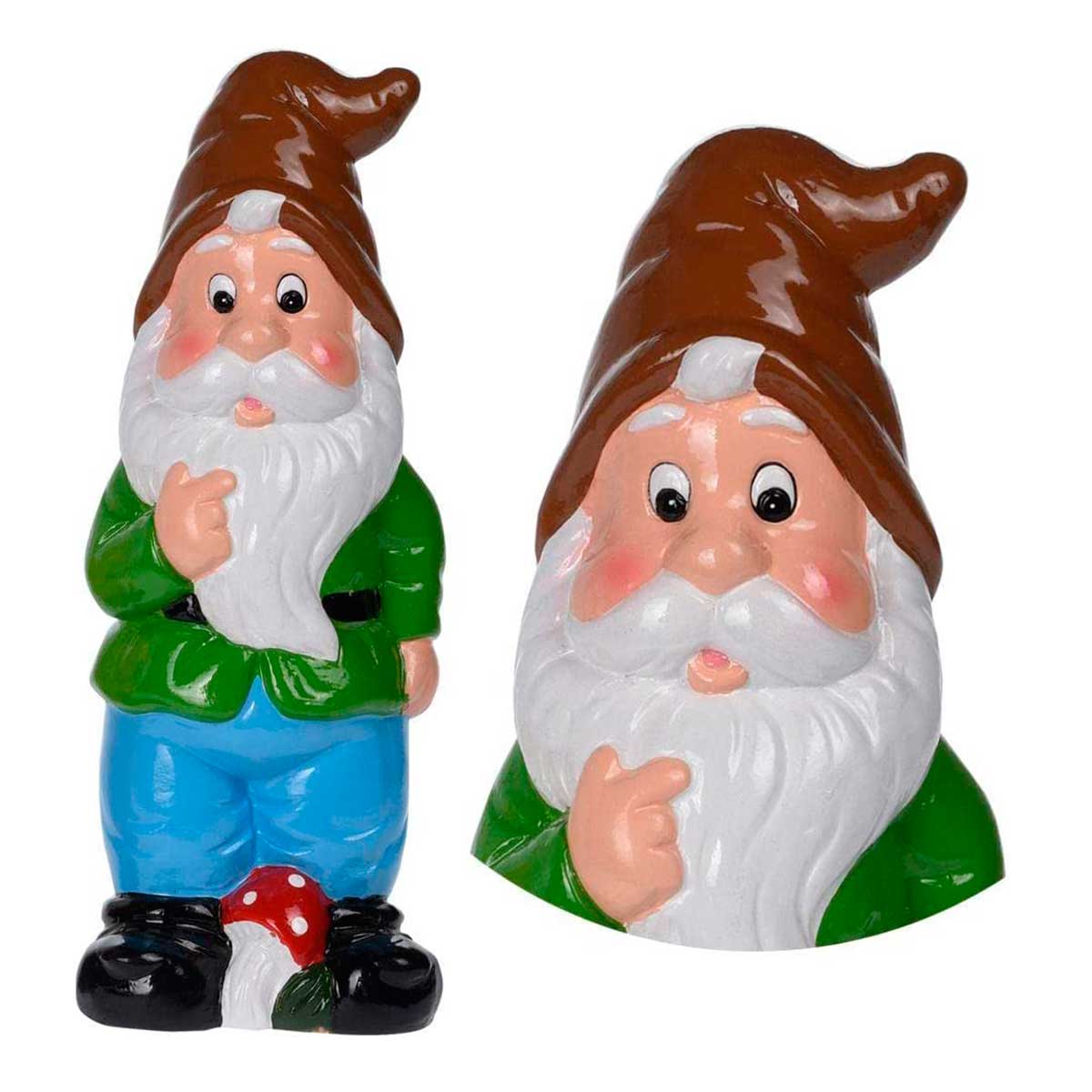 Enano de jardín con gorro 40x16x12 cm | Embargosalobestia.com ...