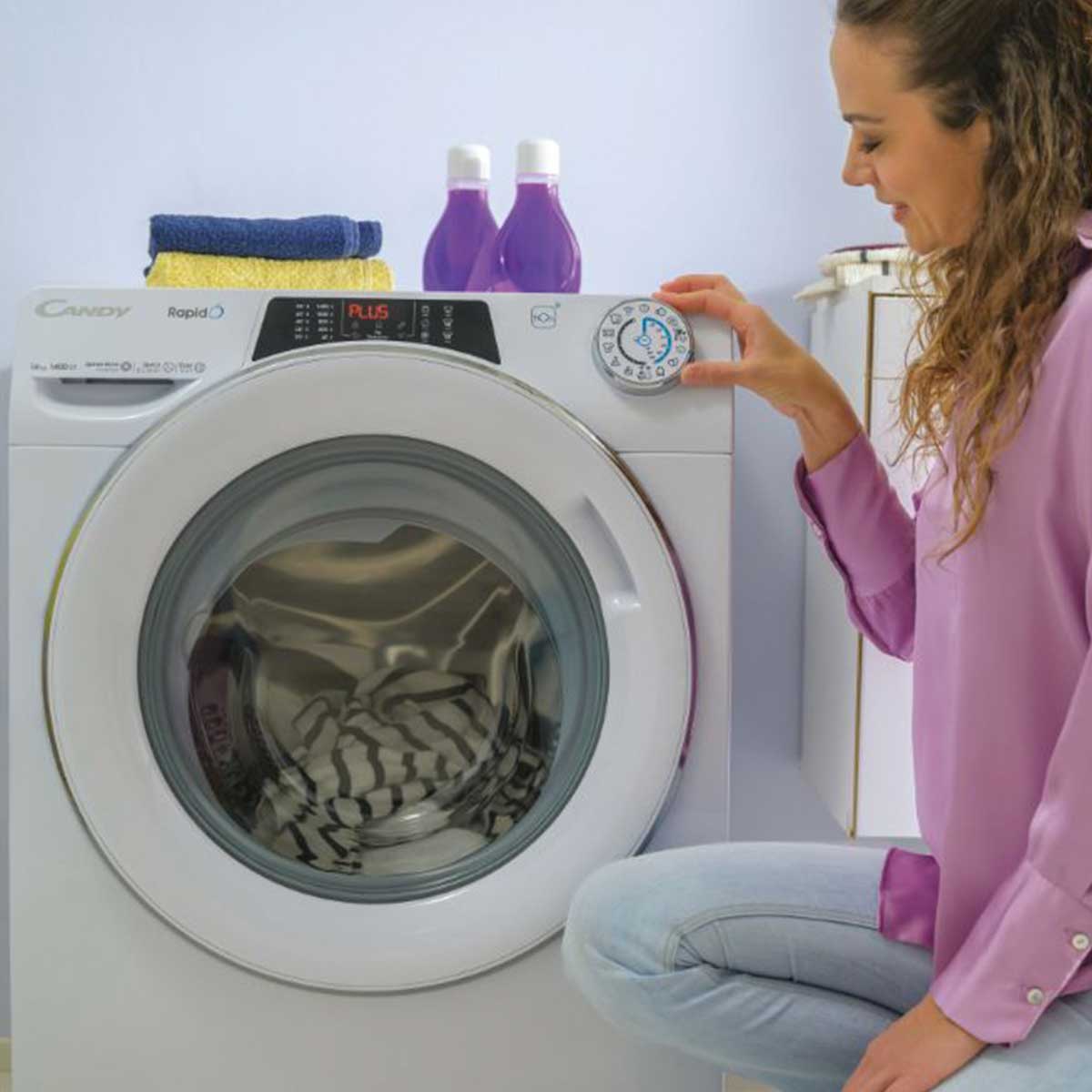 Lavadora Candy RapidÓ RO16106DWMCT/1-S 10kg 1600 rpm 16 programas ...