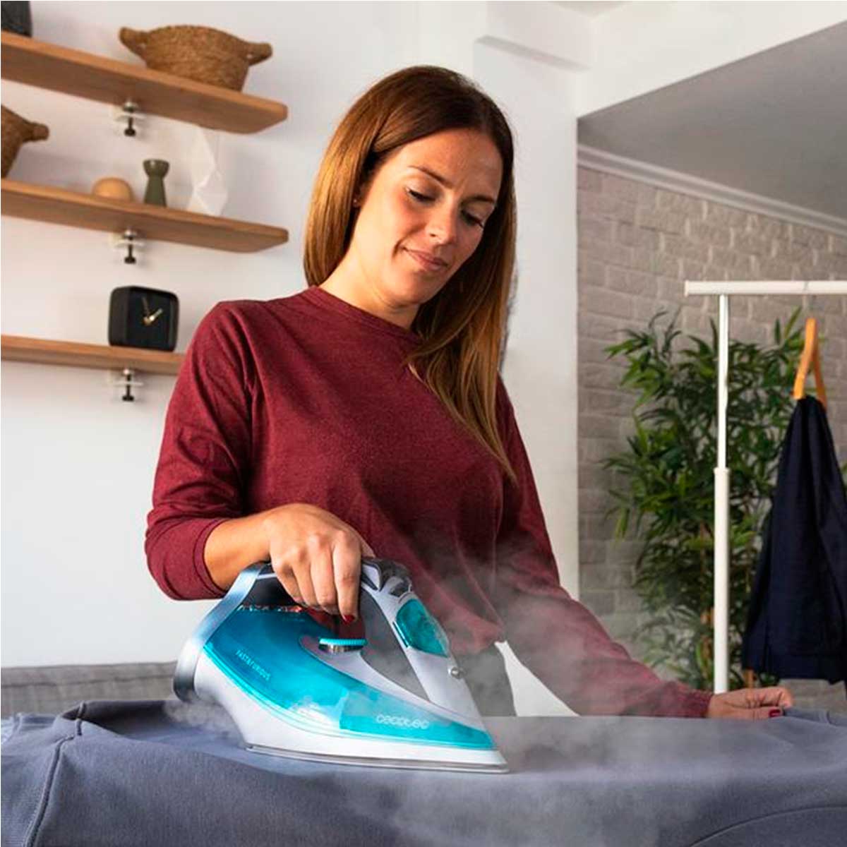 Plancha de vapor horizontal Cecotec Fast&Furious Absolute 3000W negro ...