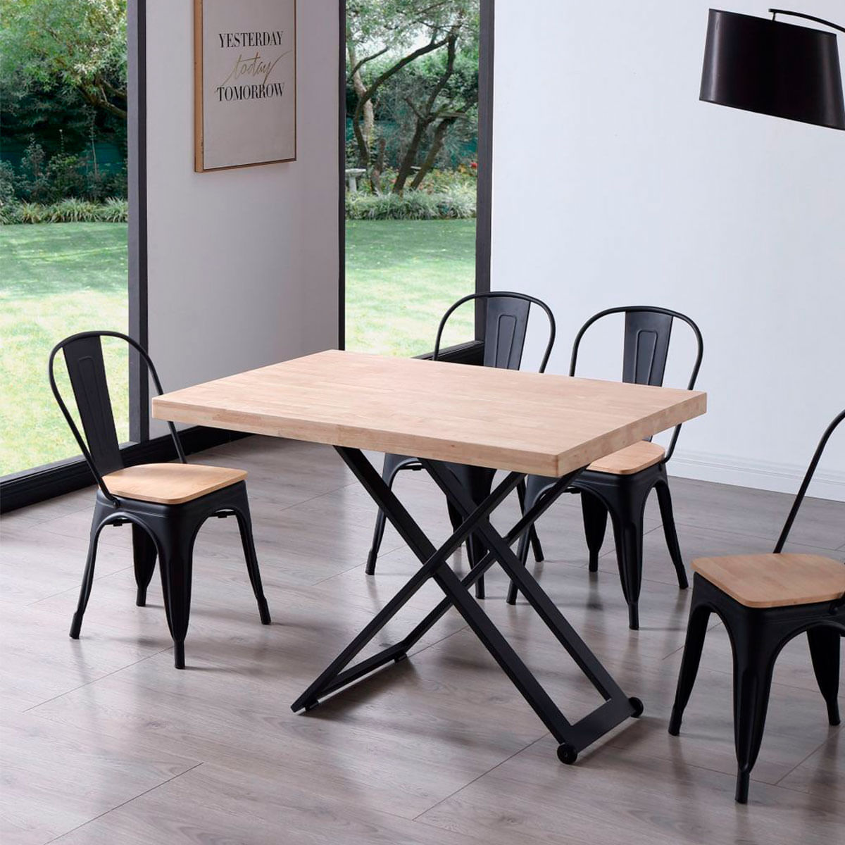 Mesa de centro Zoe elevable con tapa regular 49-76x120x80 cm ...