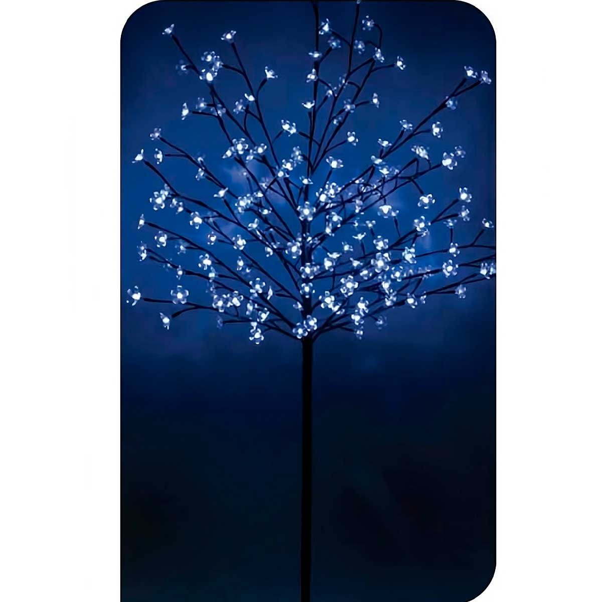 Árbol LED decorativo Sakura EDM 200 luces LED azul 150 cm ...