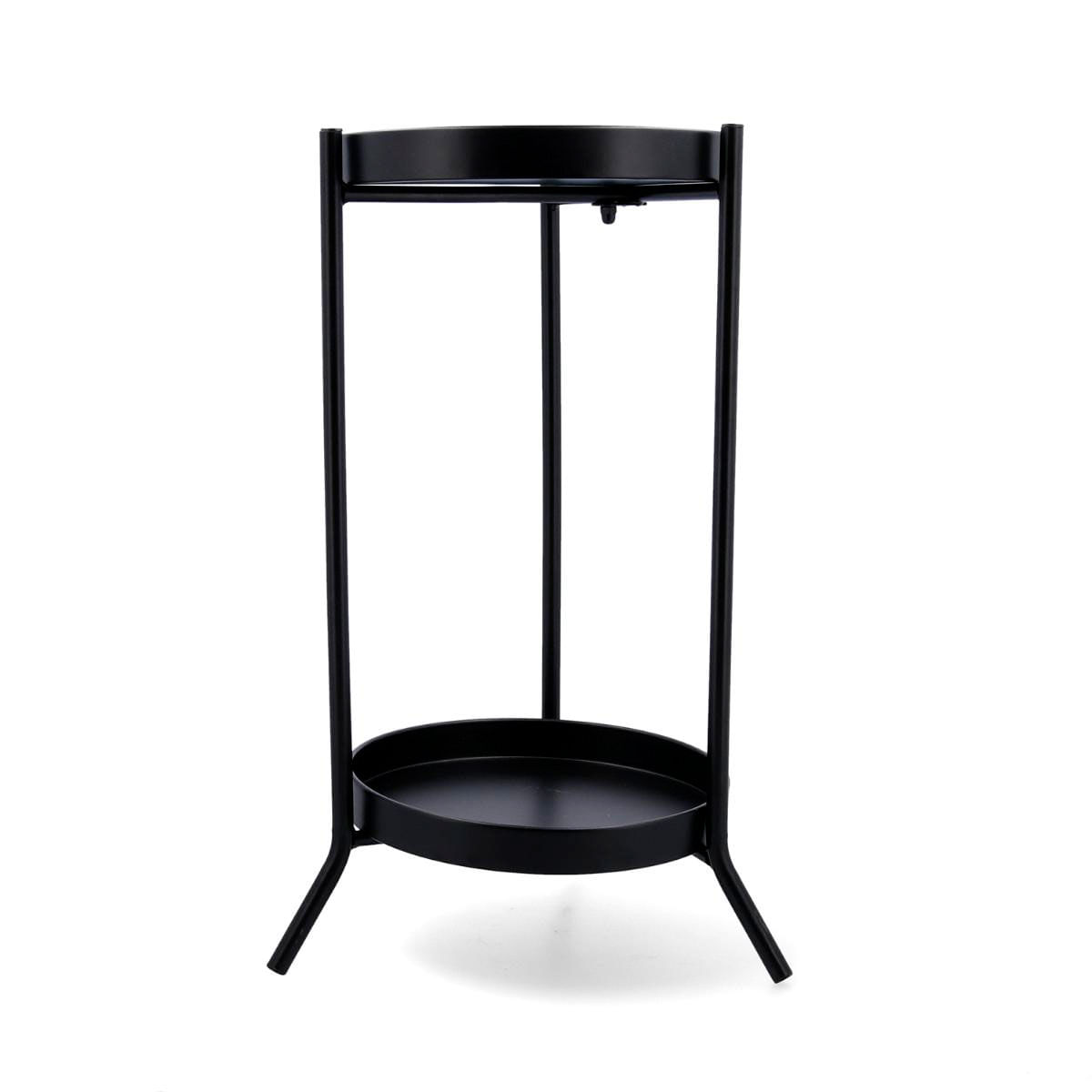 Mueble macetero MOA Vinthera 2 estantes negro ø26x51 cm ...