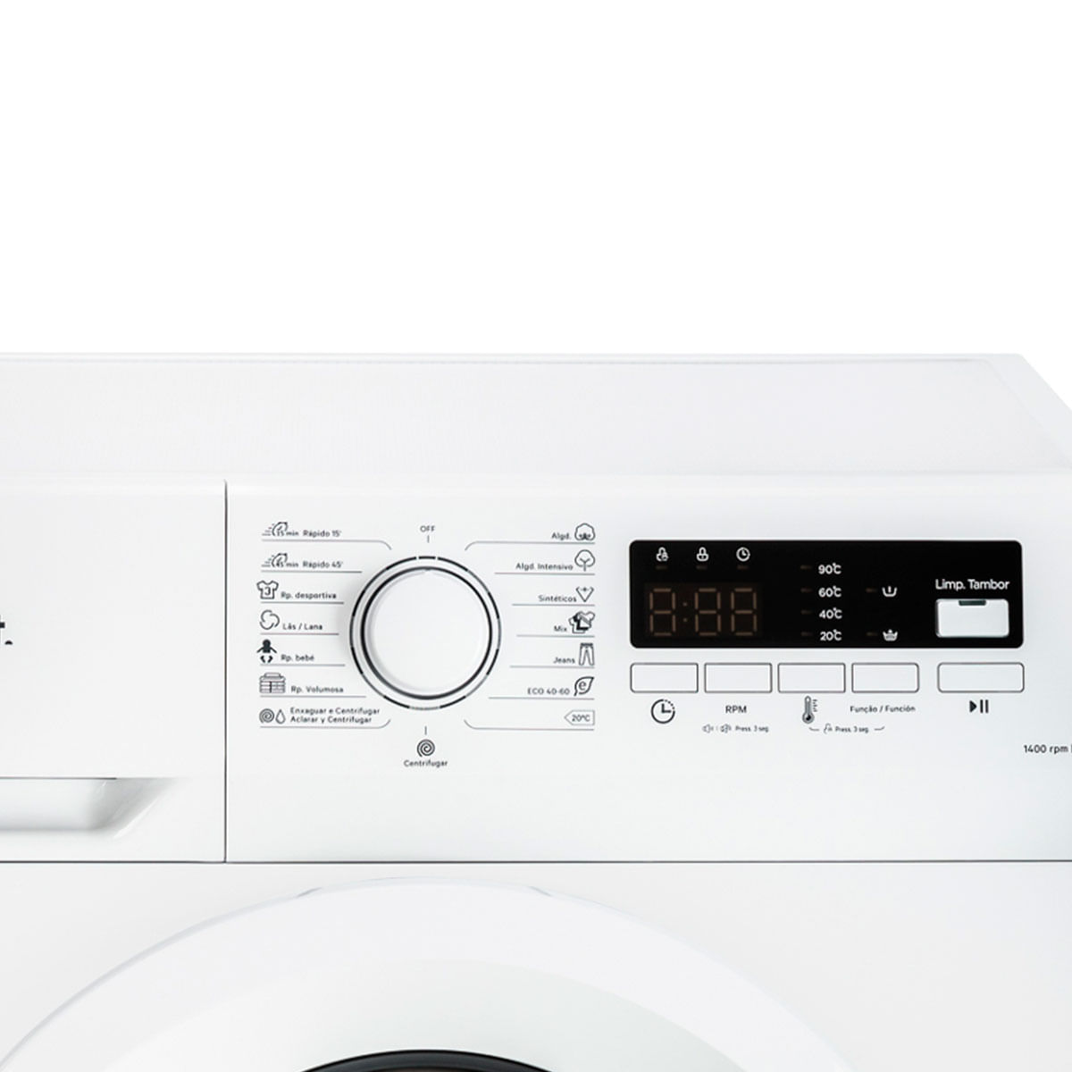 Lavadora Kunft KWM5317 8kg 1400 rpm 15 programas E blanco 85 cm ...