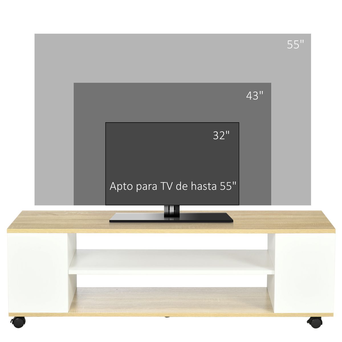 Mueble bajo de TV Kure Homcom|Embargosalobestia - Embargosalobestia