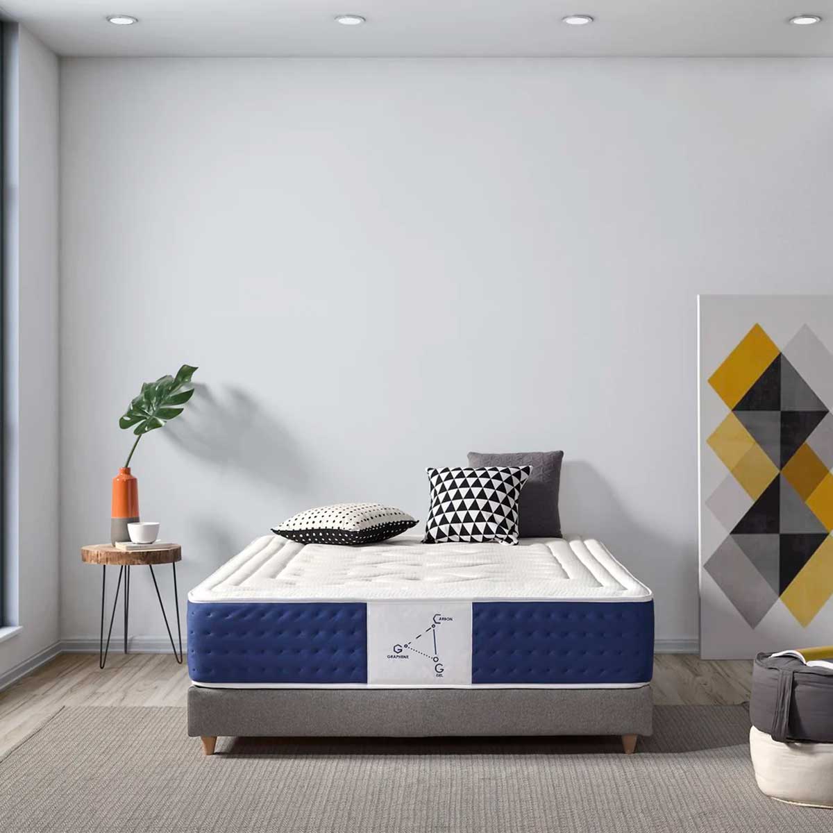 Colchón visco Memory Sistem Plus núcleo Flexcel con visco grafeno ...